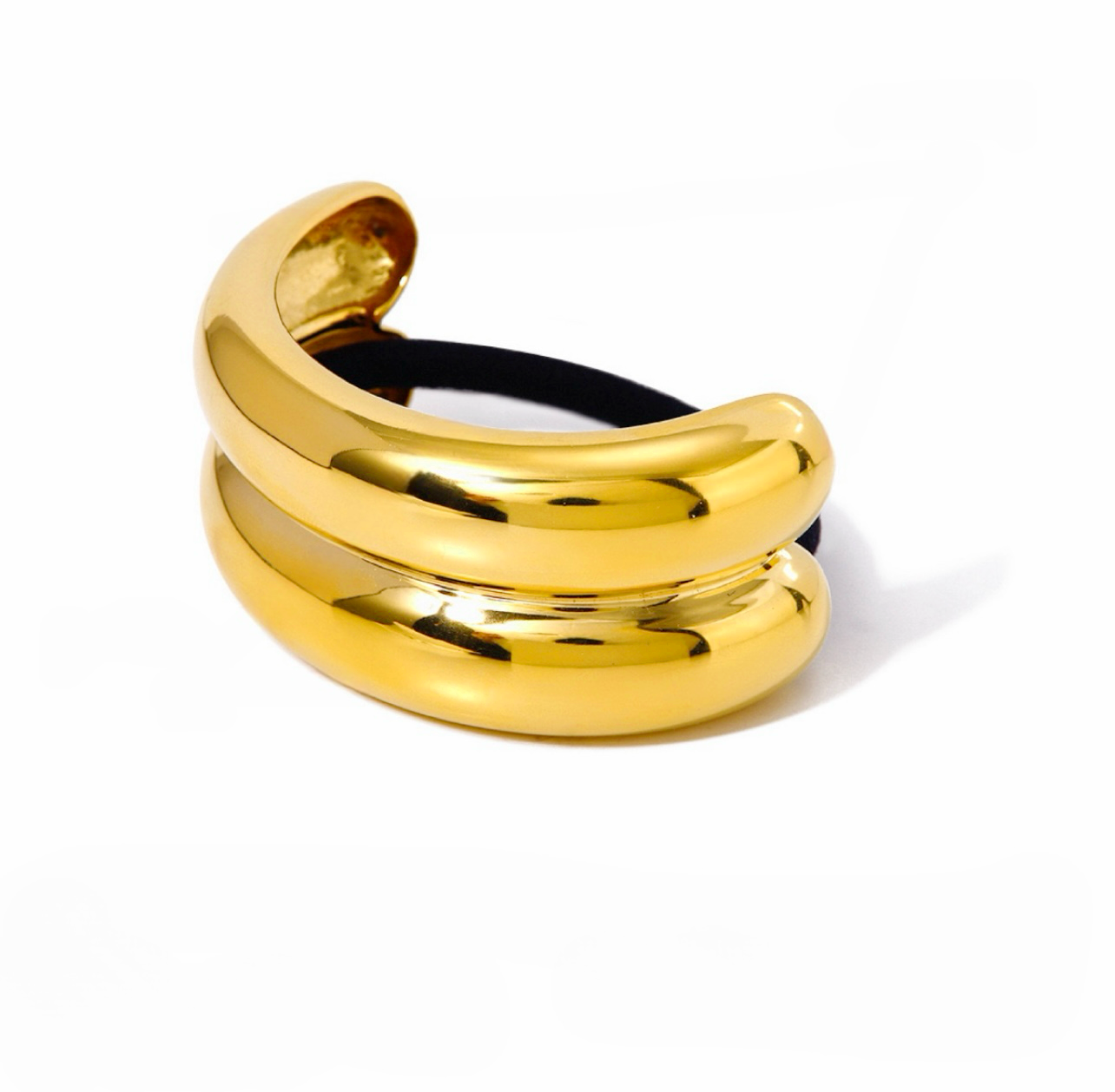 Double Arch Pony Cuff | Gold Hair Accessories | Best Waterproof Jewelry ...